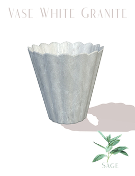Second Life Marketplace Sage Vase White Granite